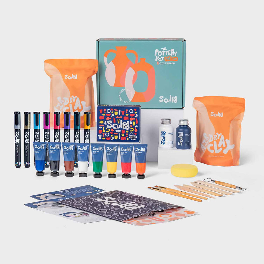 Sculpd Pottery Kit | The Original Air-Dry Clay Starter Kit