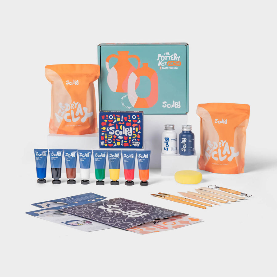 Sculpd Pottery Kit | The Original Air-Dry Clay Starter Kit