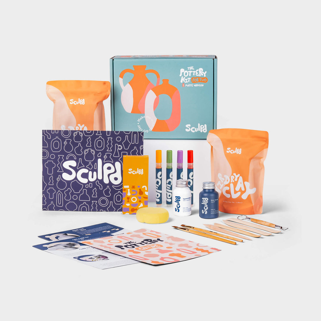 Sculpd Pottery Kit | The Original Air-Dry Clay Starter Kit